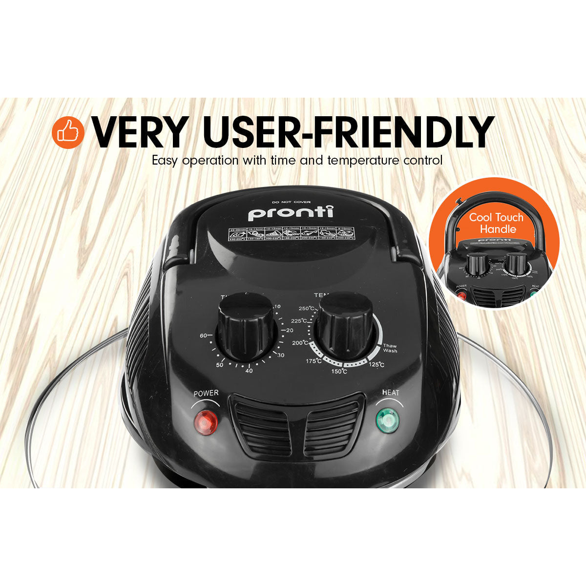 Buy the Pronti 17L Family Turbo Convection Oven Broiler Cooker - A18 ...