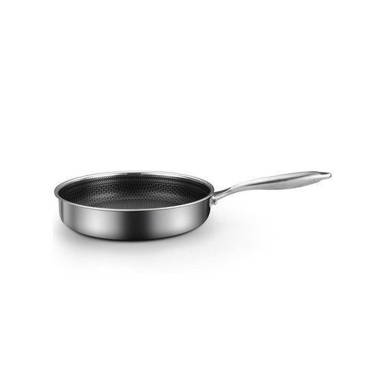 Buy the Mecora 304 Stainless Steel Frying Pan Non-Stick Cooking Frypan ...
