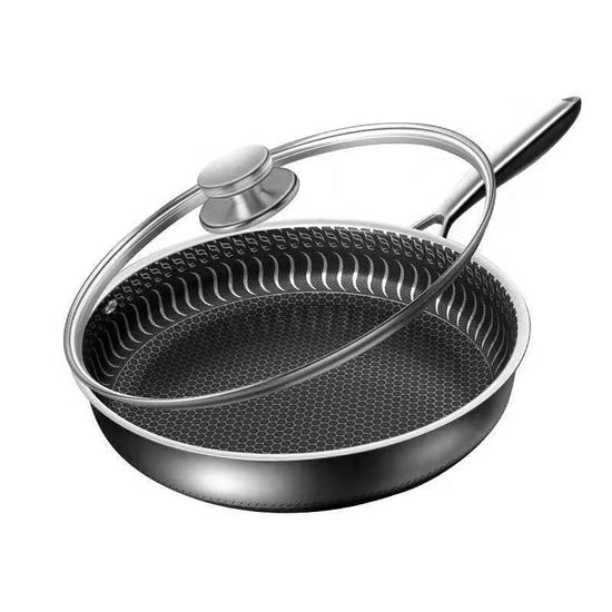 Buy the Mecora 316 Stainless Steel Frying Pan Non-Stick Cooking Frypan ...